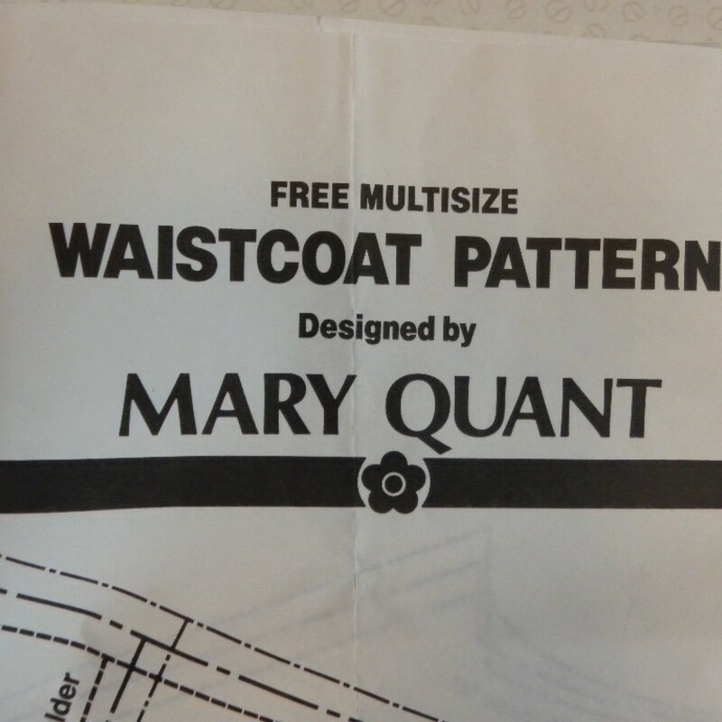 Mary Quant Pattern - Etsy UK