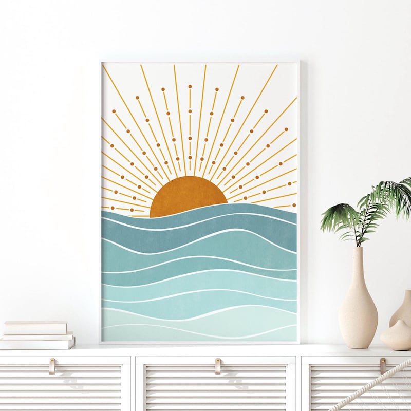 Abstract Wave Art - Etsy