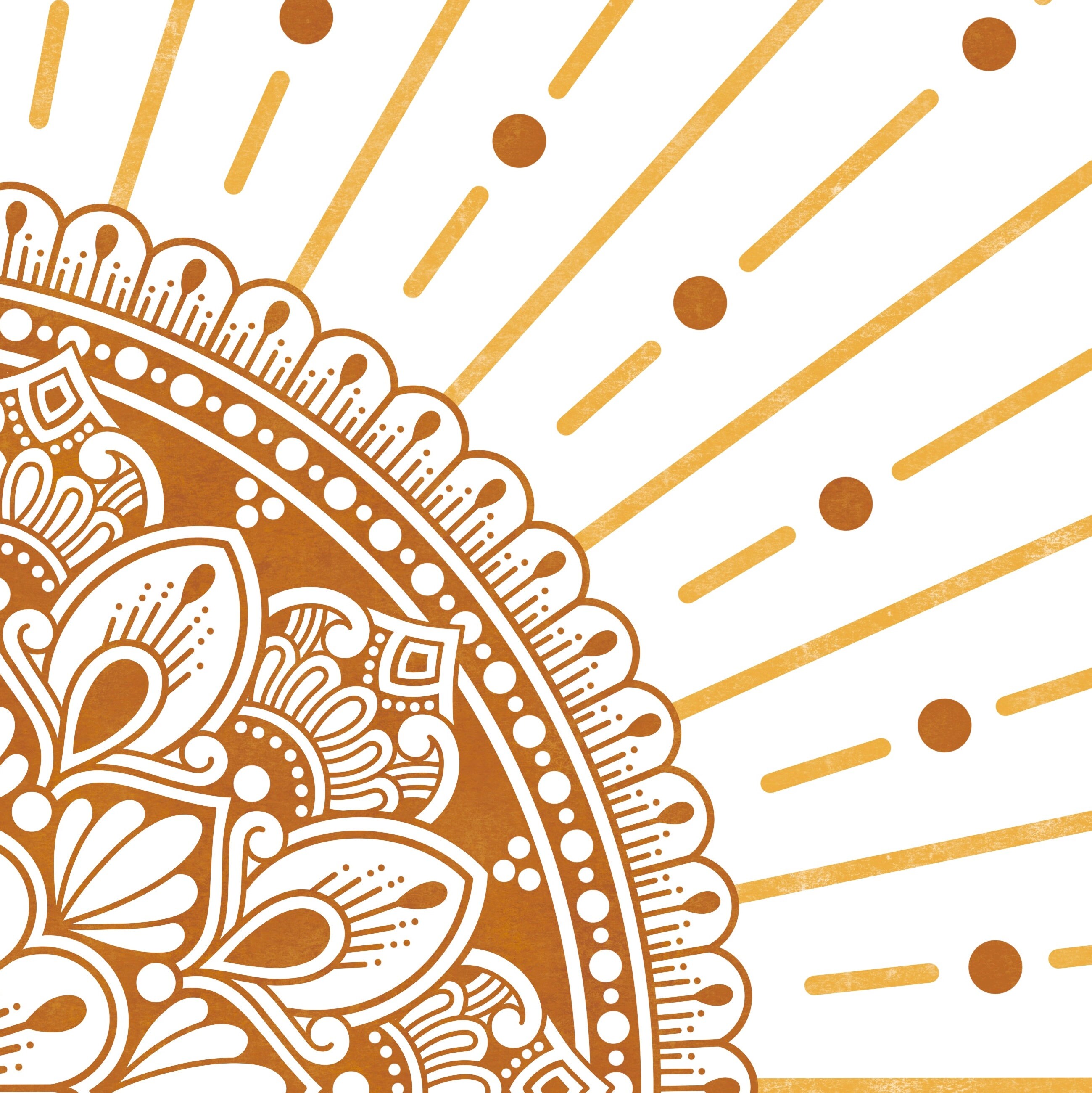 Set of 2 Sun and Moon Wall Art Print in Burnt Orange, Sacred Geometry ...