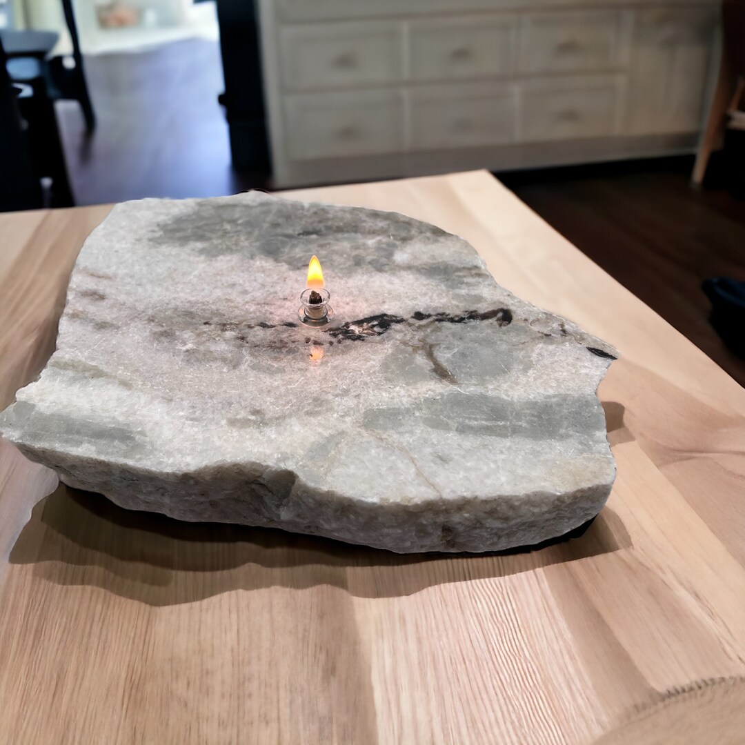 Gorgeous Granite Oil Lamp With One Candle - Etsy