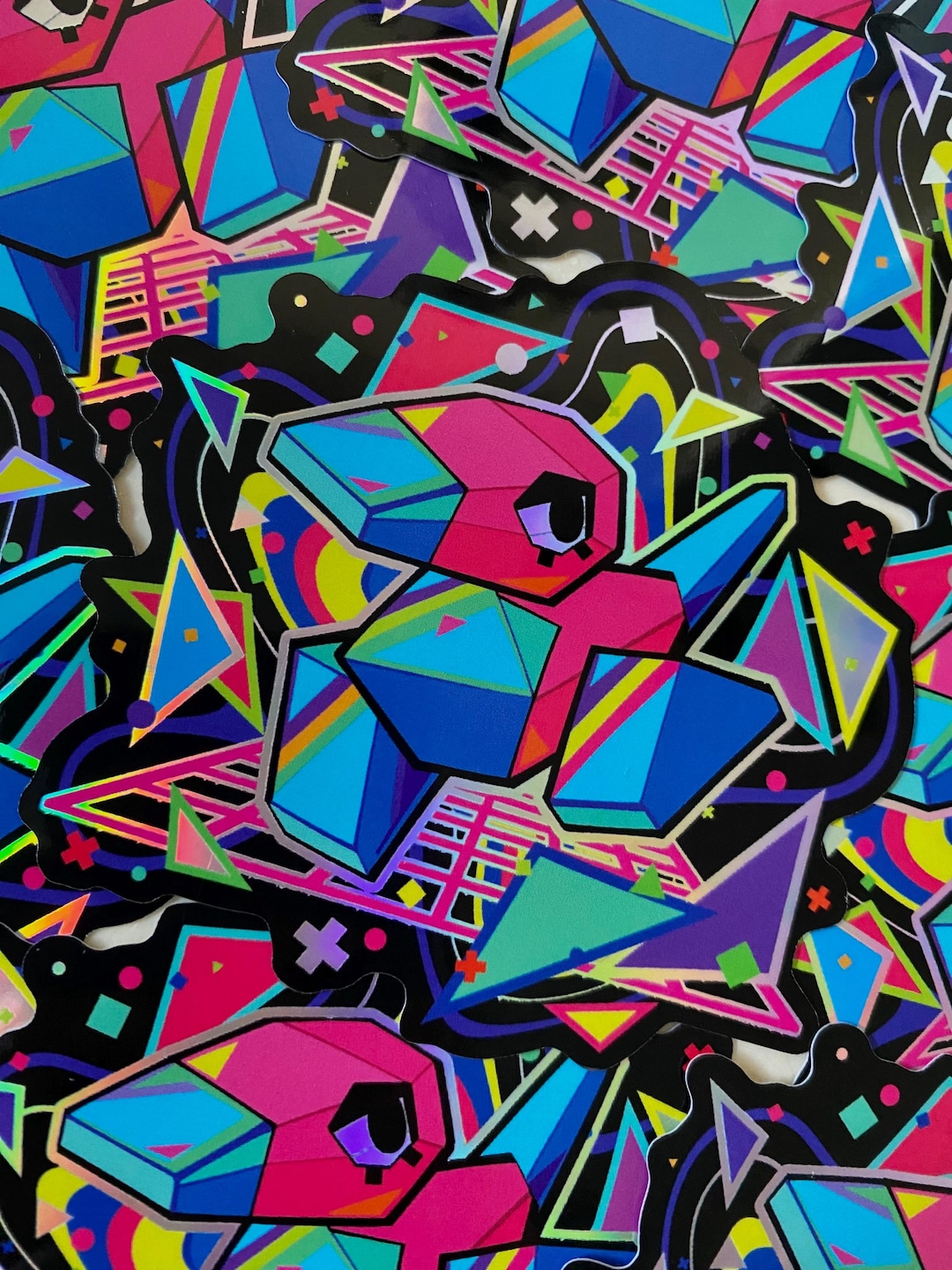 3 X 3 Pory-gon Vinyl Sticker - Etsy