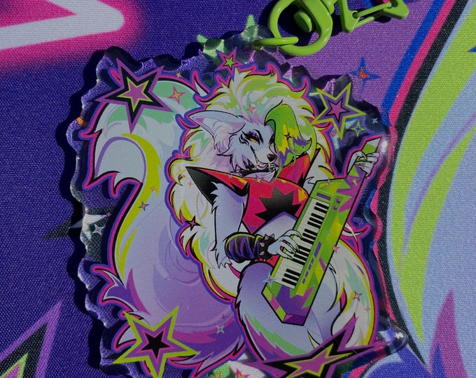 3 X 3 Roxy Wolf Acrylic Charm - Etsy