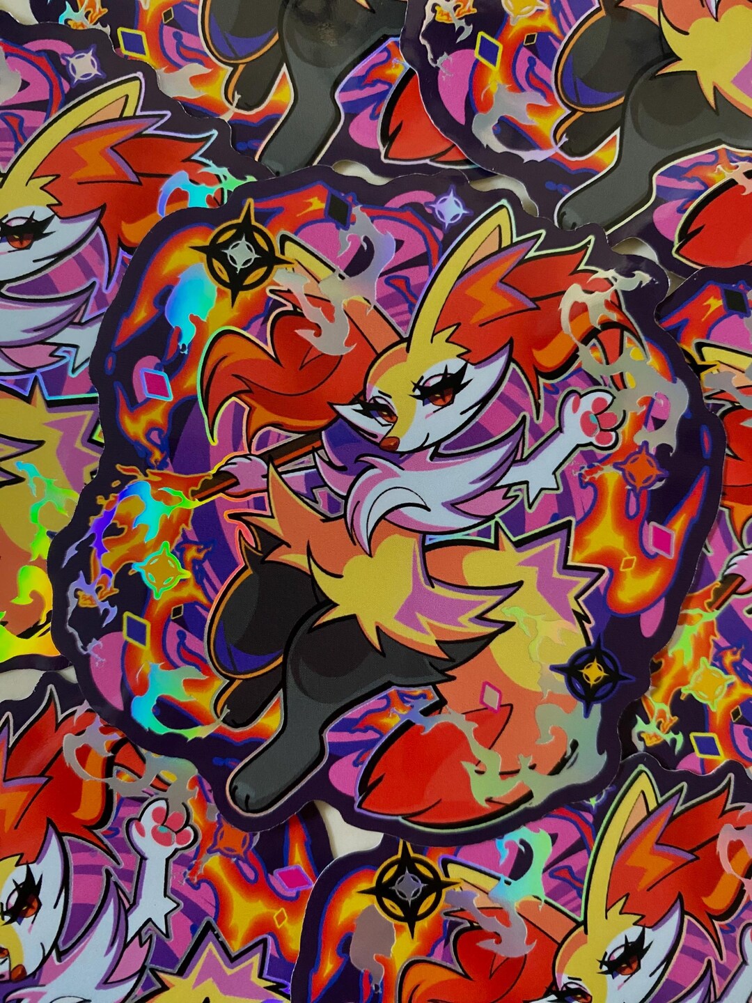 3 X 3 Psychic Fox Vinyl Sticker - Etsy