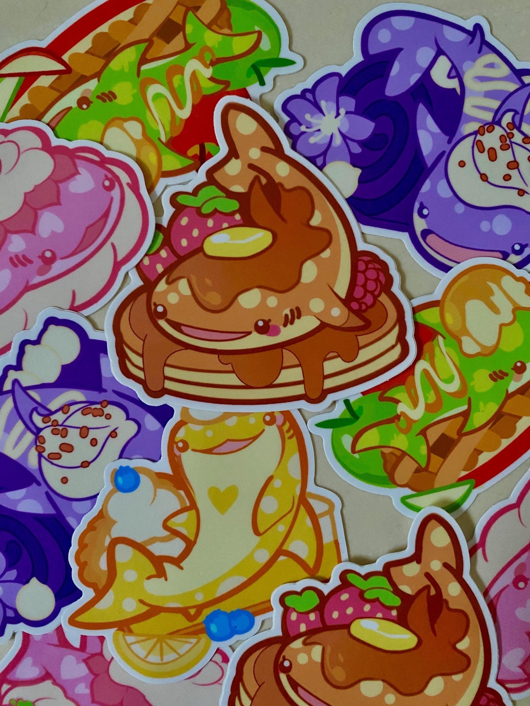 3 X 3 Sugar Sharks Vinyl Stickers - Etsy