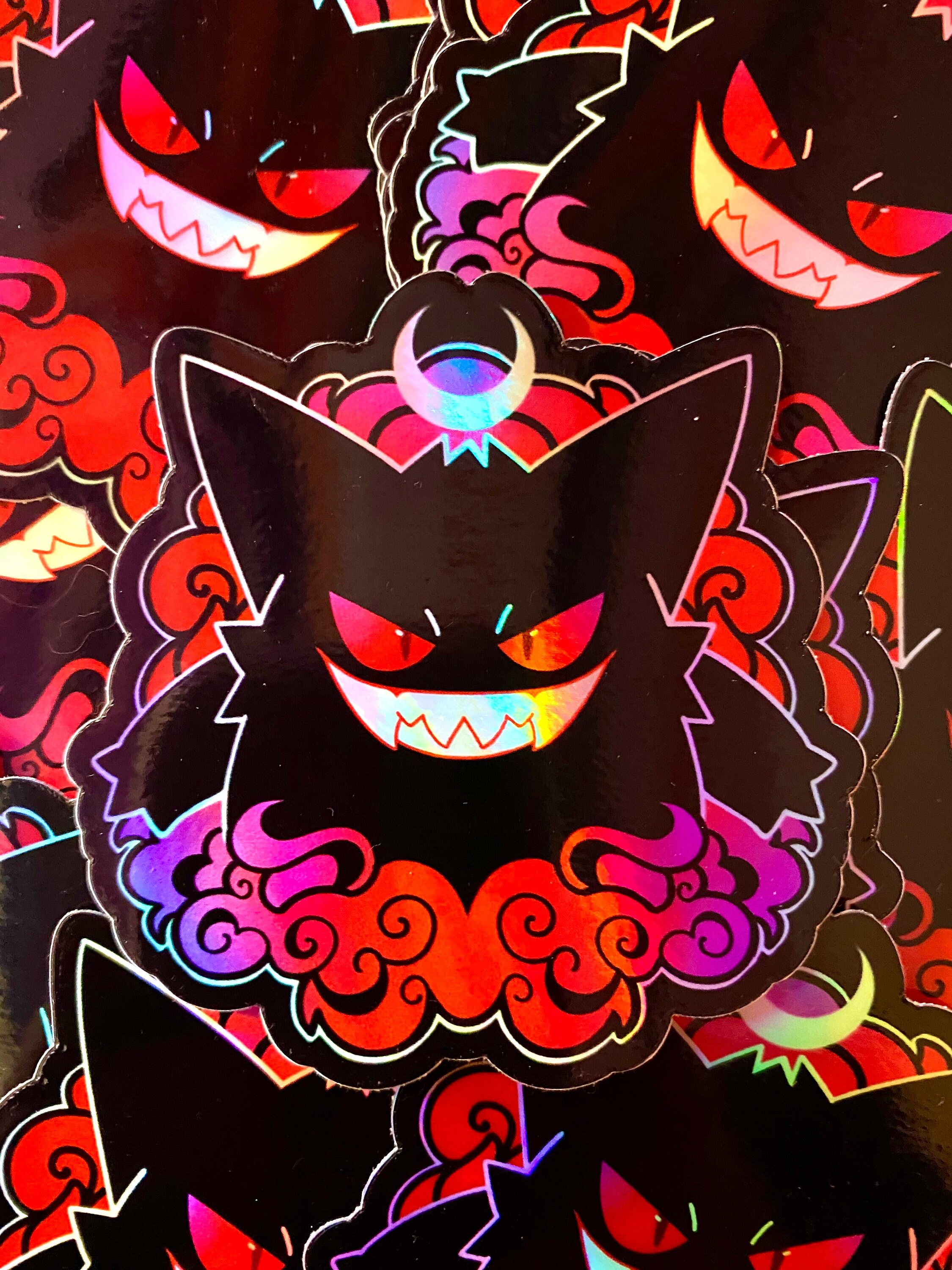 Gengar Vinyl Stickers - Etsy