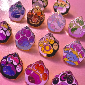 1 X 1 Pride Paw Hard Enamel Pin - Etsy