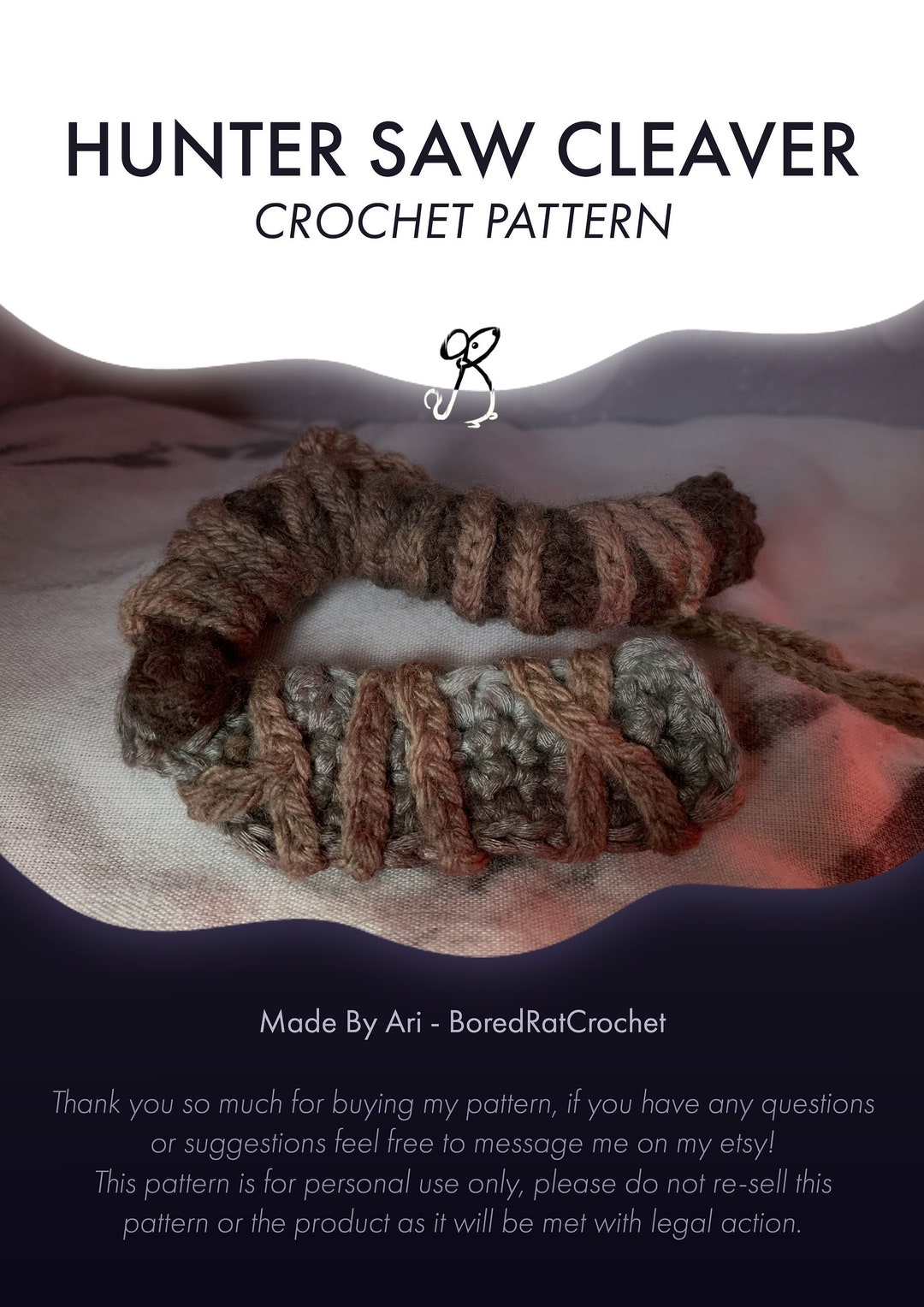 Bloodborne: Hunter Saw Cleaver Crochet Pattern - Etsy