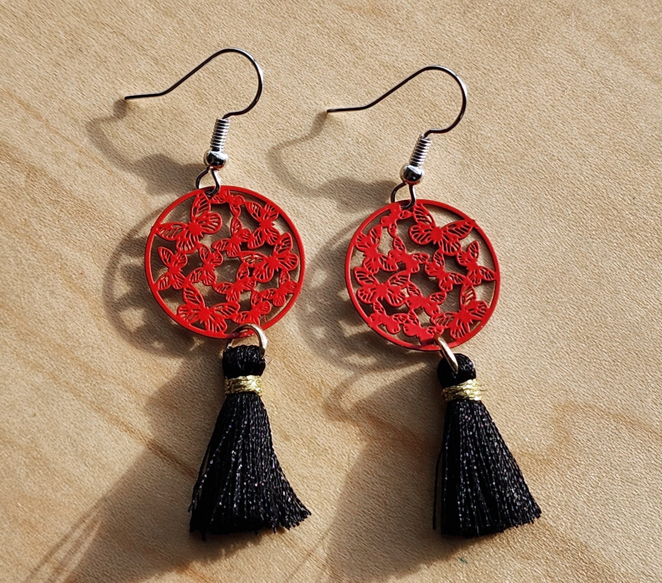 Hua Cheng-inspired Die-cut Butterfly and Tassel Earrings for Fans of ...