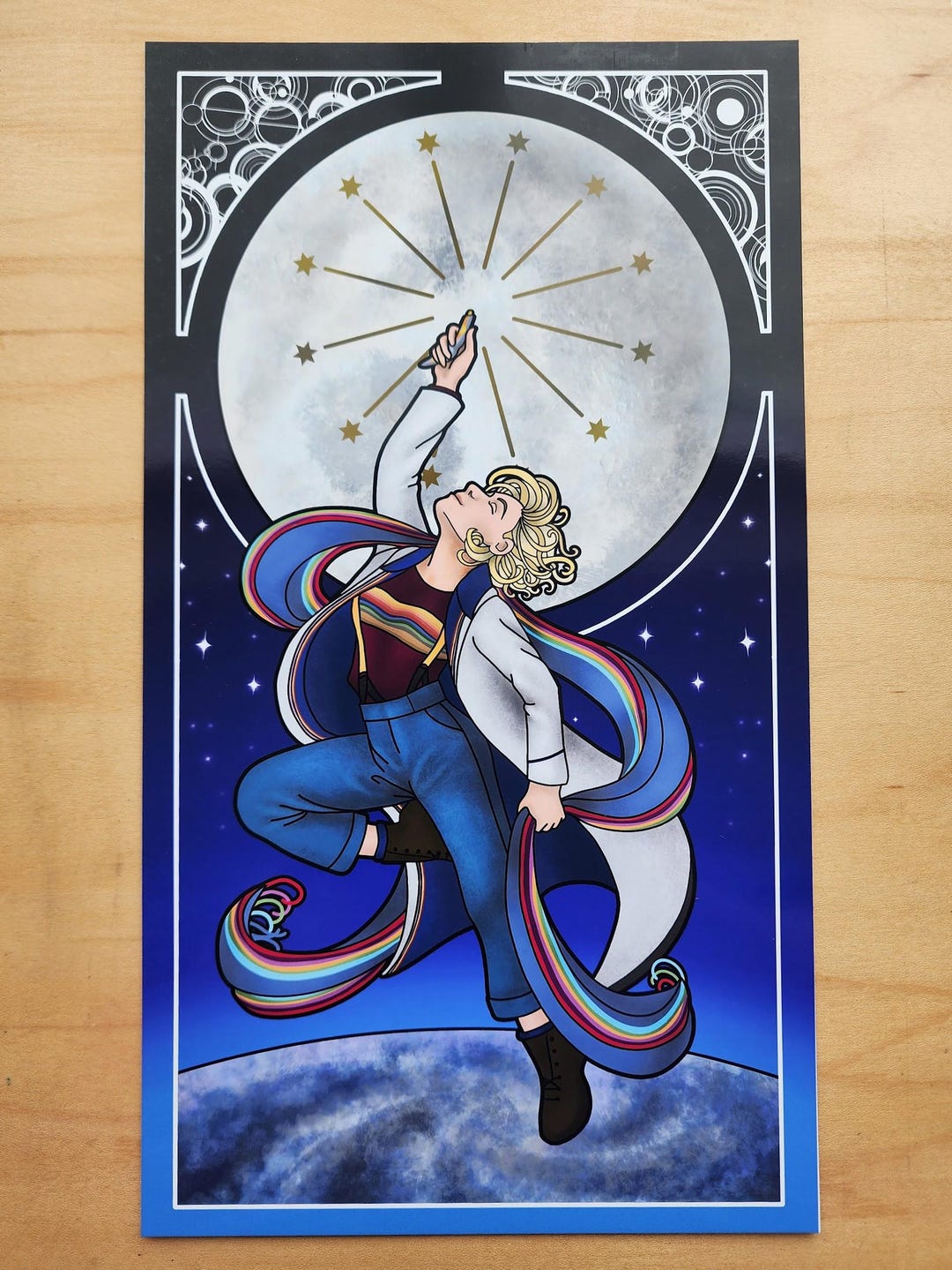 Thirteenth Doctor Art Nouveau Mucha-style Mini Art Print for Whovians ...