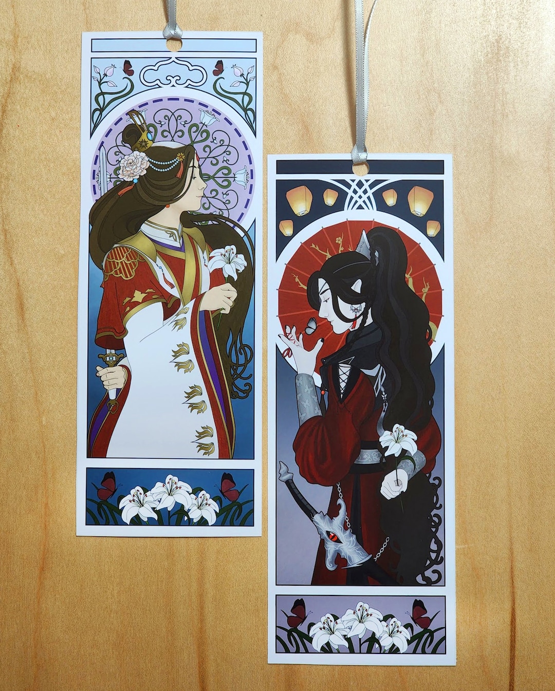 Tgcf/tian Guan Ci Fu/heaven Official's Blessing Art Nouveau Bookmarks ...