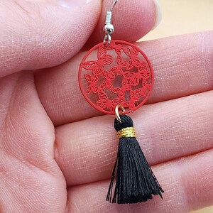 Hua Cheng-inspired Die-cut Butterfly and Tassel Earrings for Fans of ...