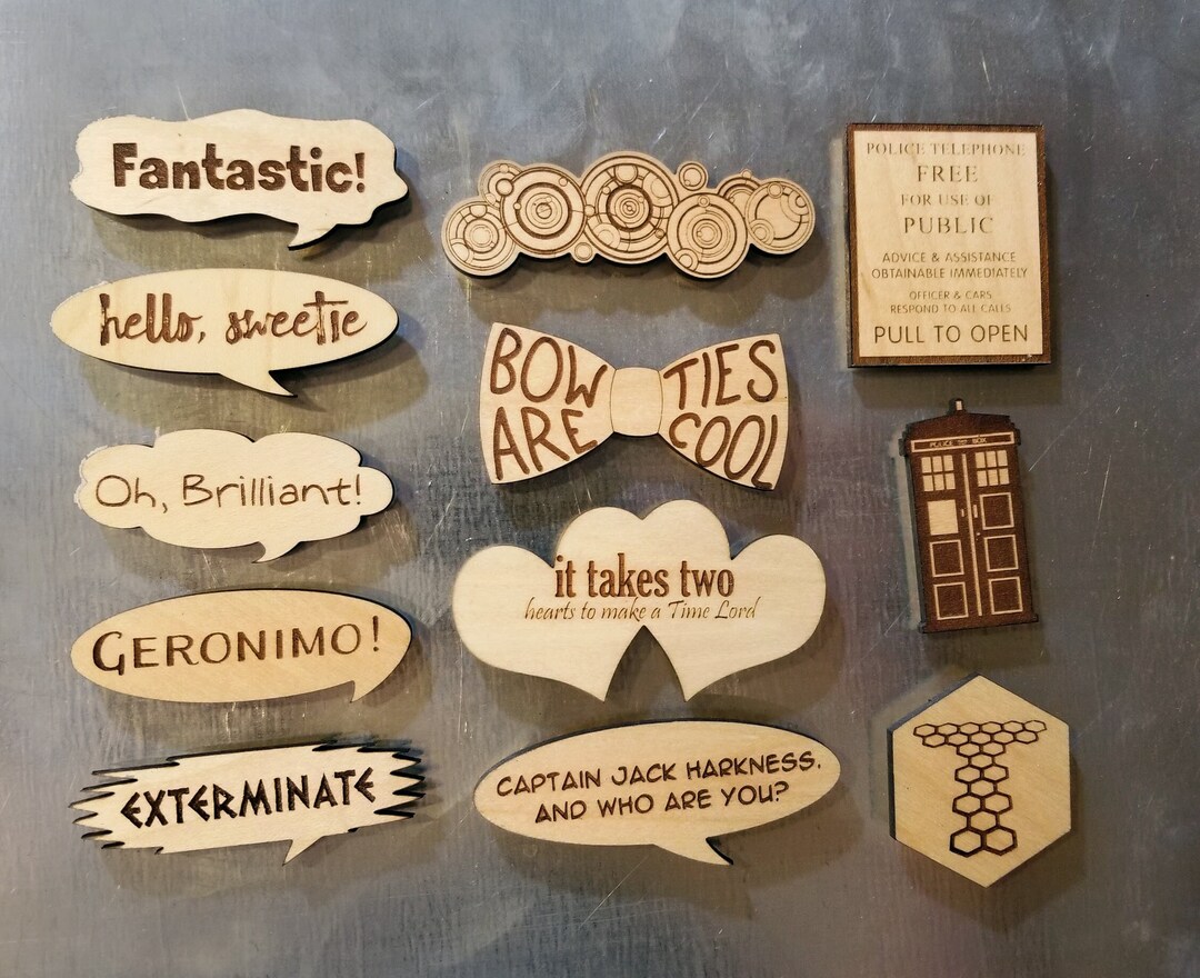 Whovian Fandom Refrigerator Magnets Quotes From Doctor Who & Torchwood ...