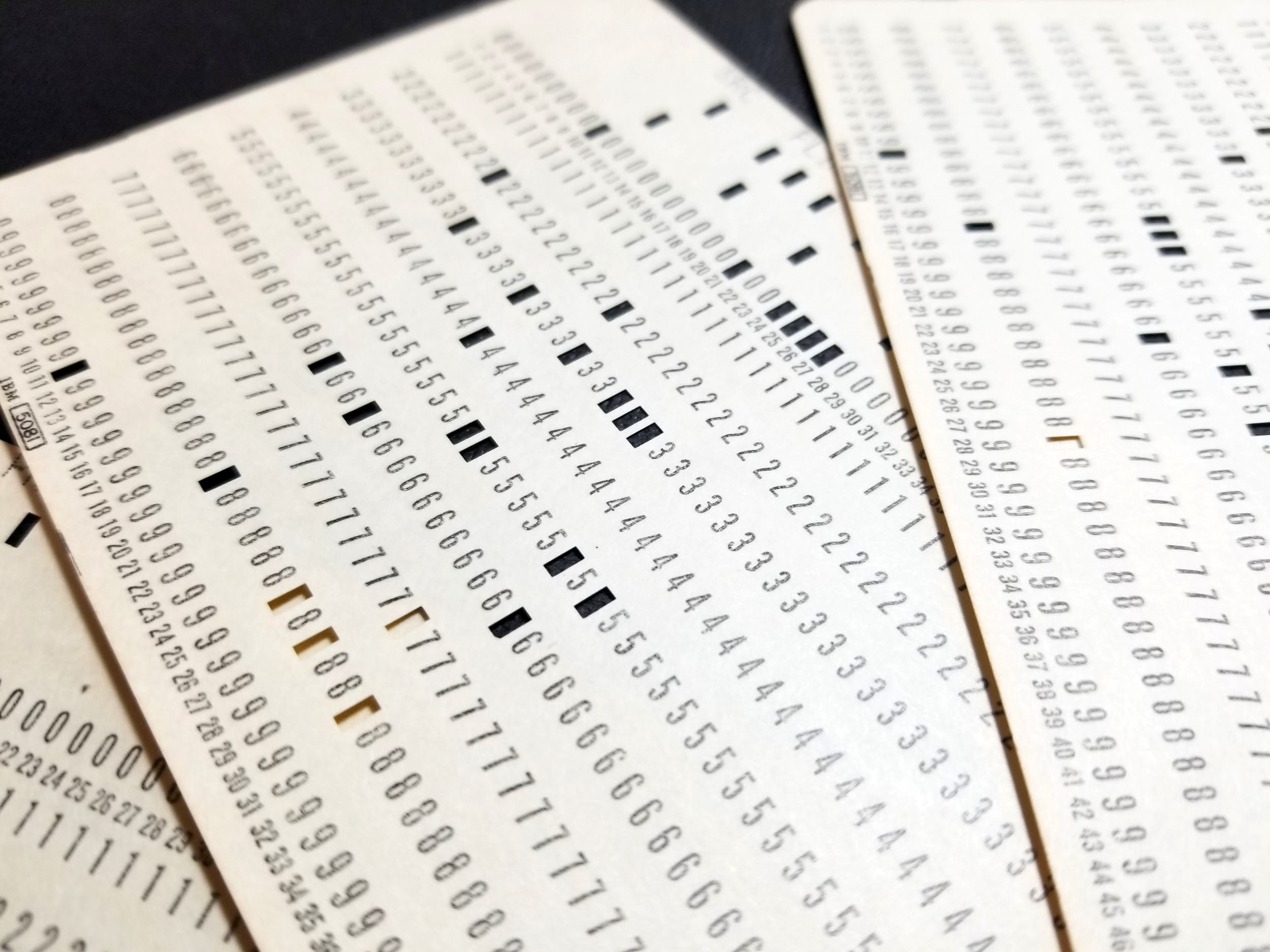 Vintage IBM Computer Punch Cards for Bookmarks Crafts or - Etsy