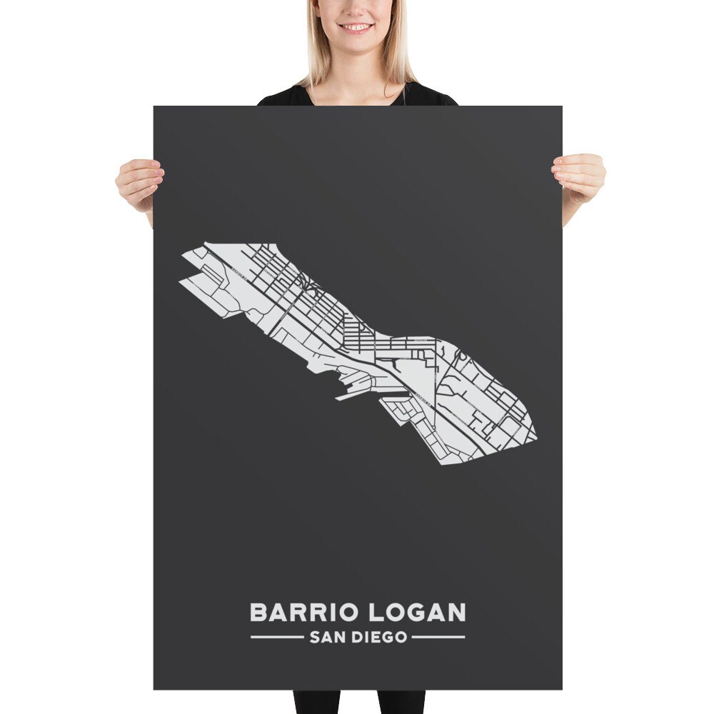 Barrio Logan Map Print // Barrio Logan Art Print // San Diego | Etsy