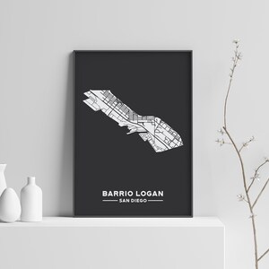 Barrio Logan Map Print // Barrio Logan Art Print // San Diego Map ...