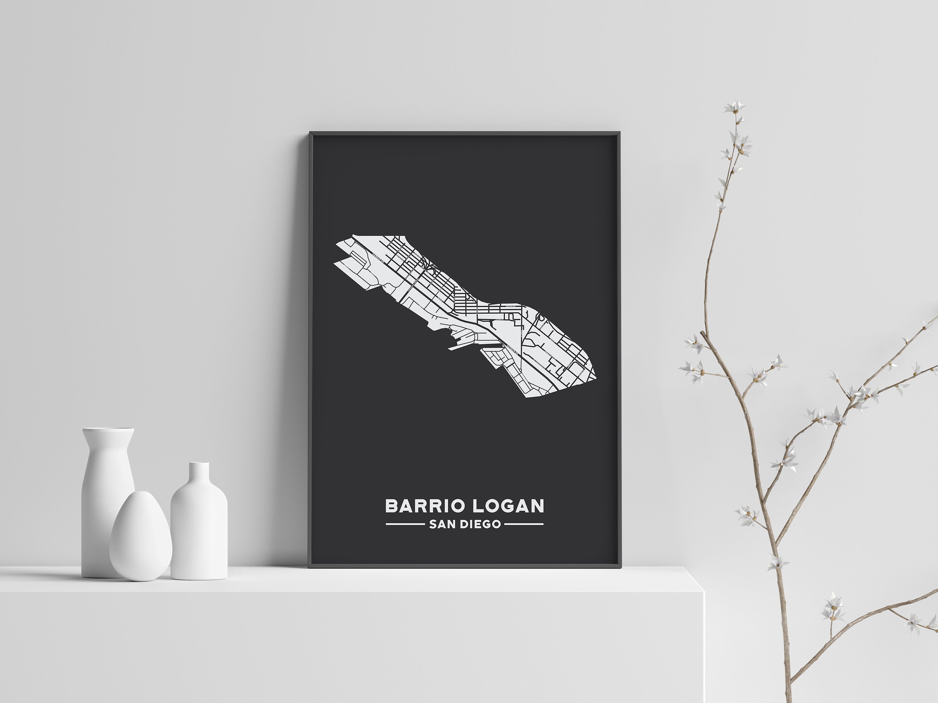 Barrio Logan Map Print // Barrio Logan Art Print // San Diego - Etsy