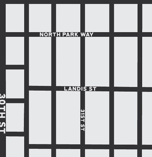 North Park Map Print // North Park Art Print // San Diego Map // San ...