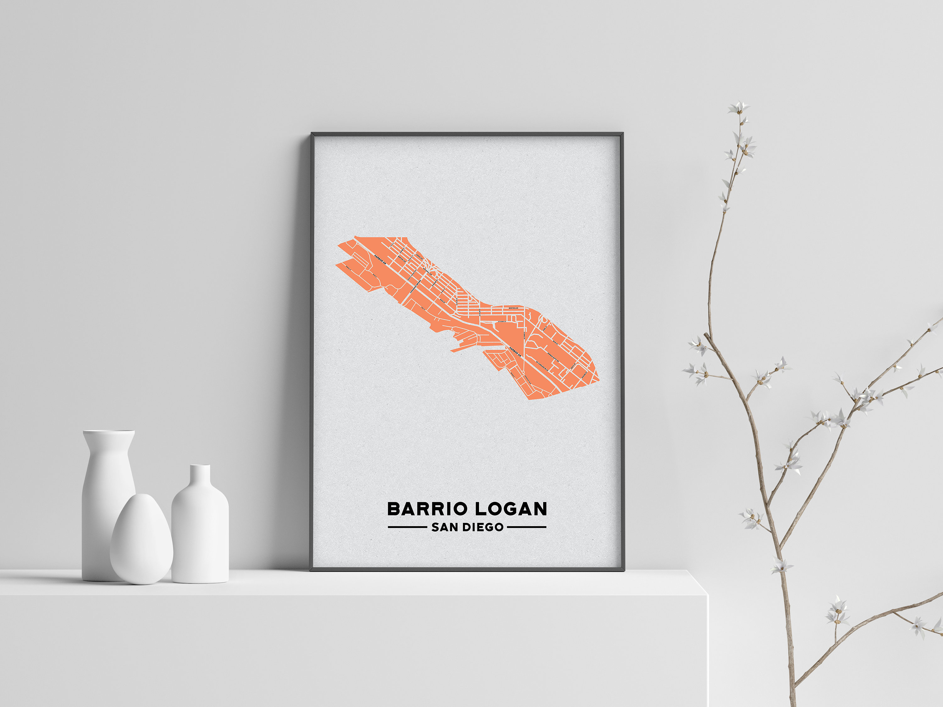 Barrio Logan Map Print // Barrio Logan Art Print // San Diego Map ...