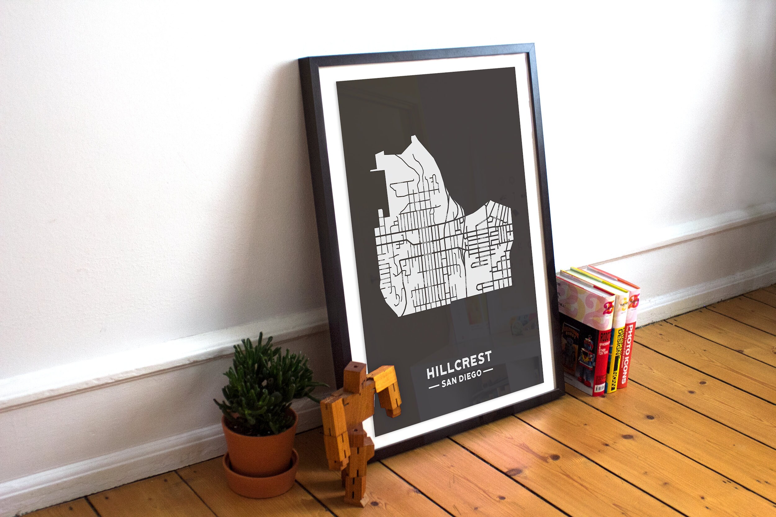 Hillcrest Map Print // Hillcrest Art Print // San Diego Map // - Etsy