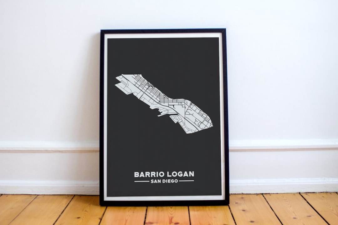 Barrio Logan Map Print // Barrio Logan Art Print // San Diego Map ...