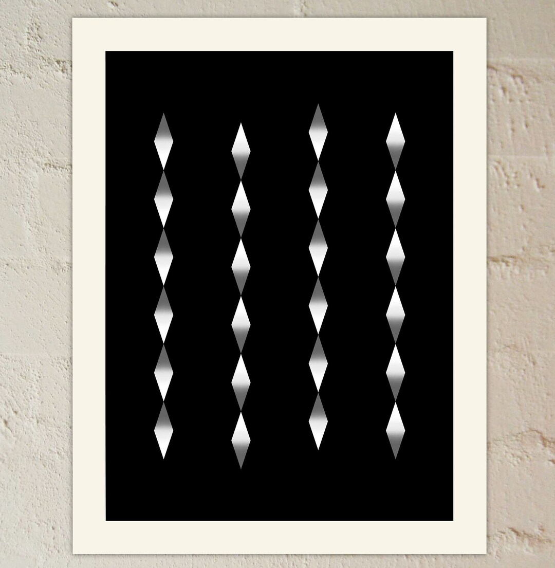 Optical Illusion Art Print: Drifting Lines Wall Decor (printable PDF ...