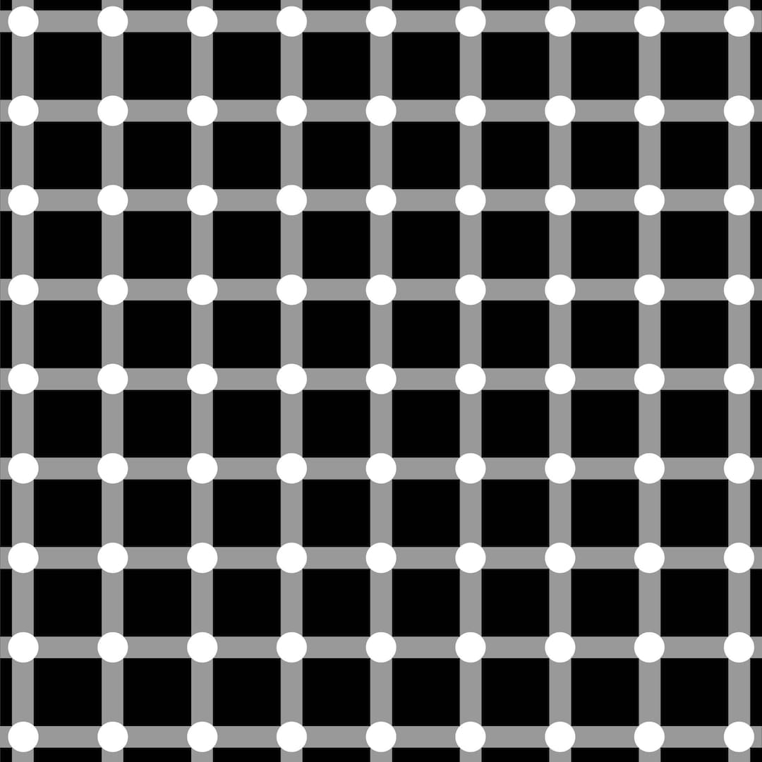 The Dot Illusion Watch the Dots Appear and Disappear Optical Illusion ...