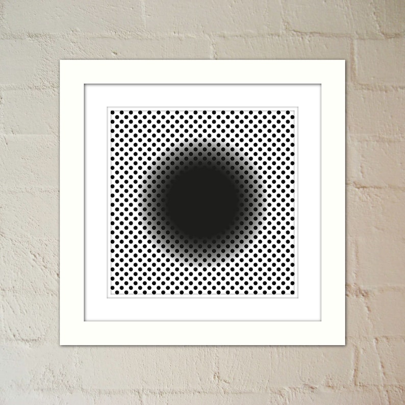 Expanding Hole - Optical Illusion Poster, Wall Decor, Print, Poster ...