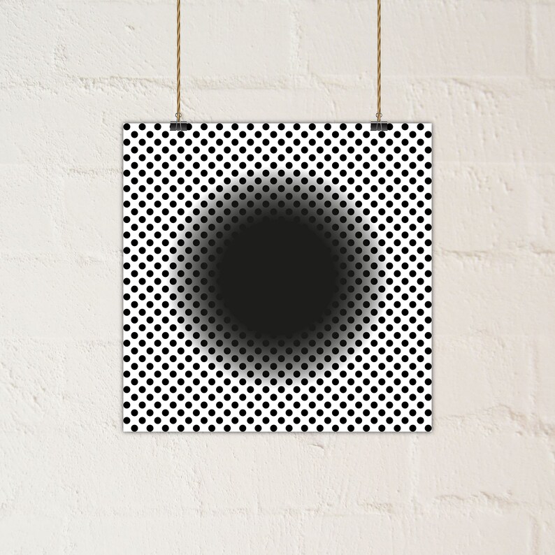 Expanding Hole - Optical Illusion Poster, Wall Decor, Print, Poster ...