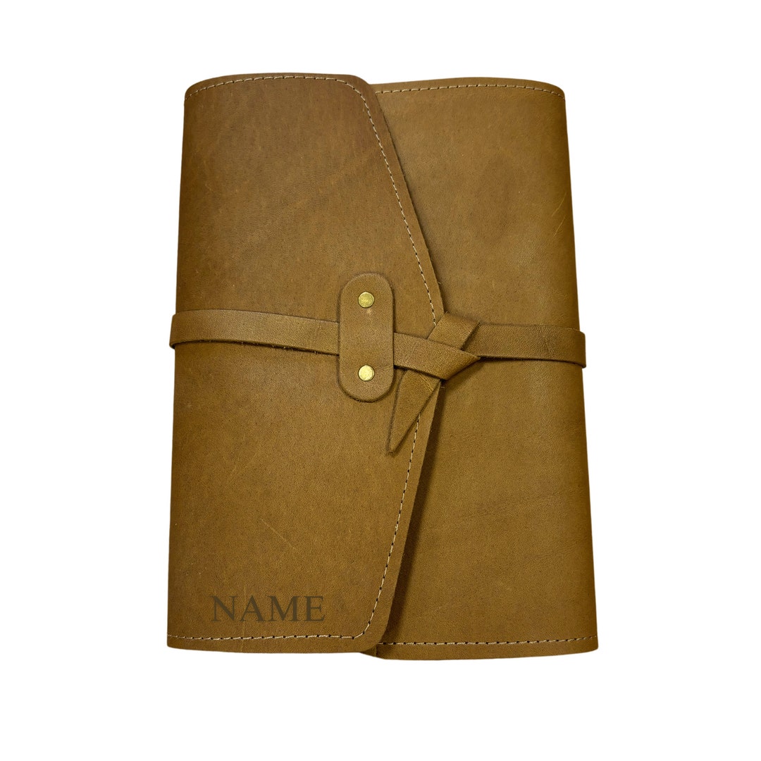 Personalised Leather Notebook / Artist Sketchpad - Refillable A5 Art ...