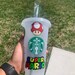 Super Mario Starbucks Cup Reusable Cold Cup Super Mario Bros Nintendo ...
