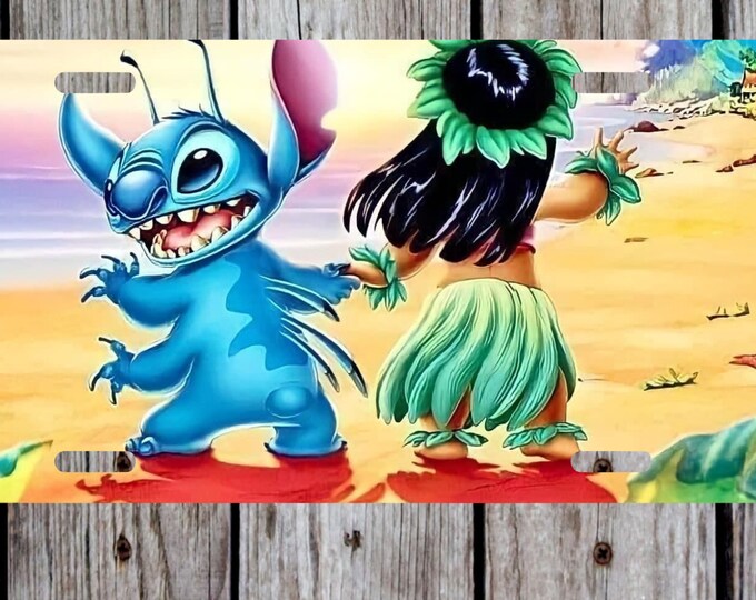 Lilo and Stitch License Plate| Custom License Plate| Care Accesories - Etsy