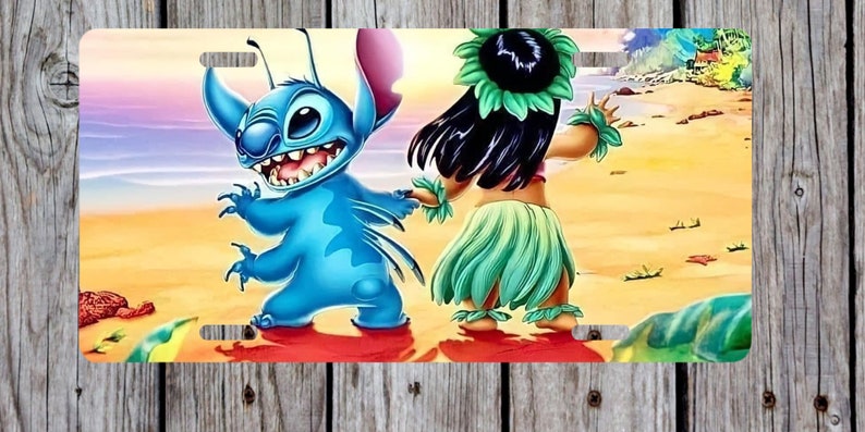 Lilo and Stitch License Plate Custom License Plate Care Accesories - Etsy