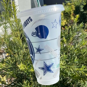 Dallas Cowboys Inspired Starbucks Cup | Reusable Cold Cups | Sports ...
