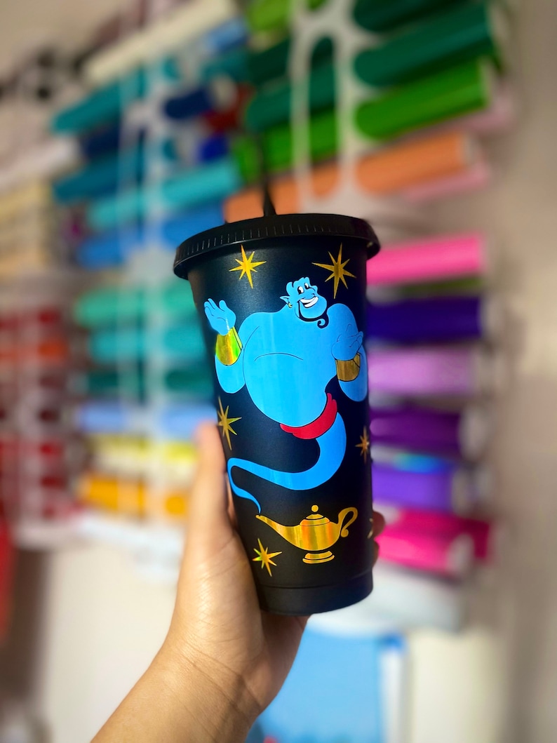Genie Cup Aladdin Starbucks Cup Reusable Cold Cup - Etsy