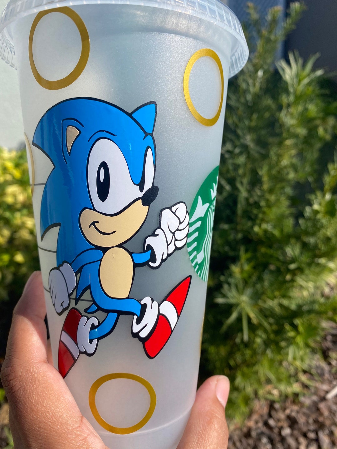 Personalized Sonic the Hedgehog Inspired Skinny Tumbler | Reusable ...