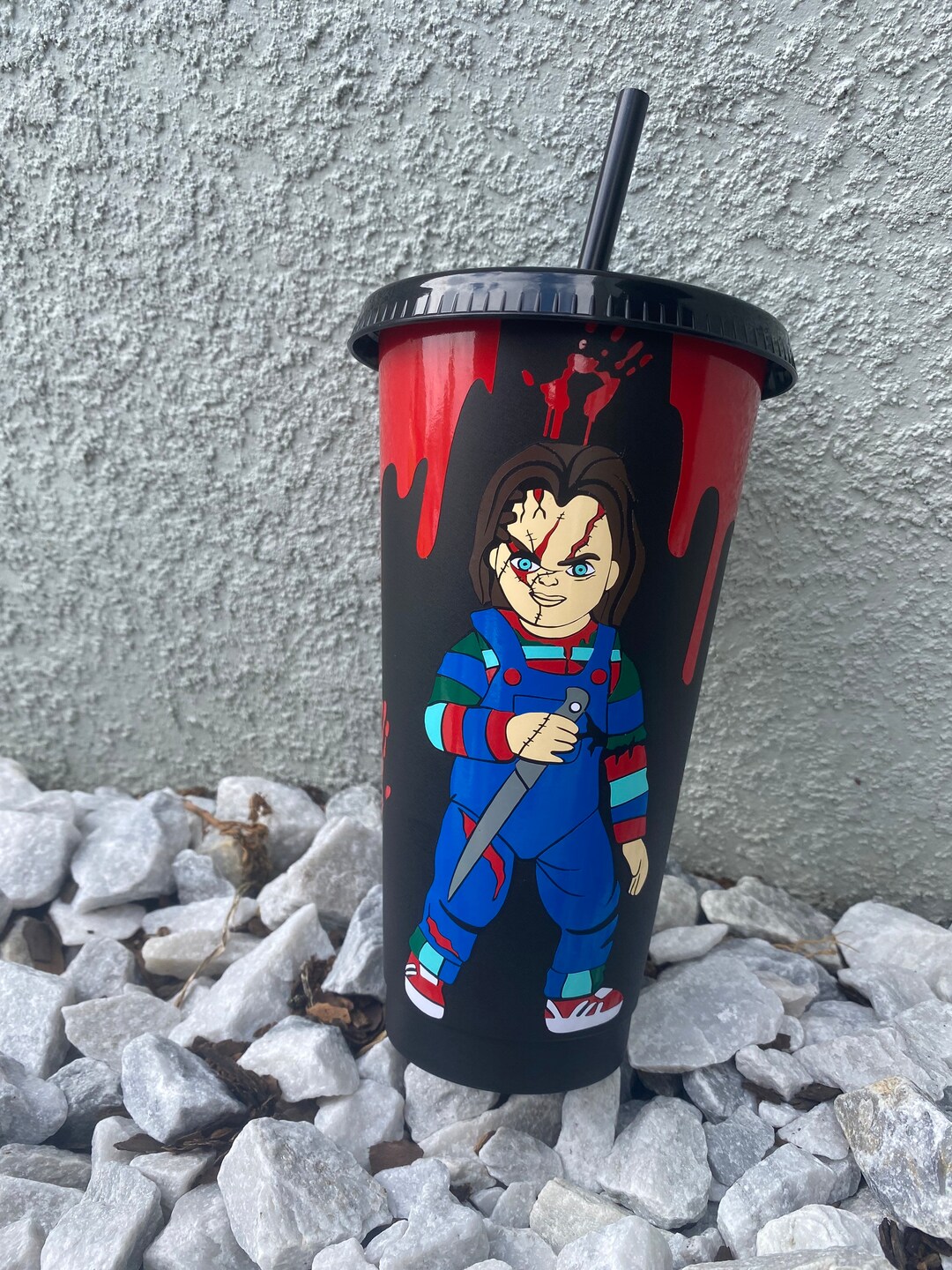 Halloween Inspired Chucky Starbucks Cup | Cold Cup | 24 Oz Cold Cup - Etsy