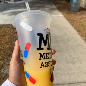 Personalized Medical Cup | Medical Assistant | Nurse | Reusable Cold ...