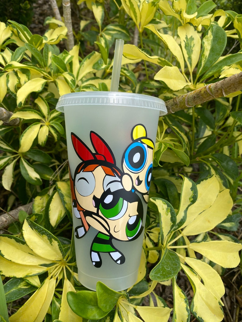 Powerpuff Girls Starbucks Cold Cups Powerpuff Girls - Etsy