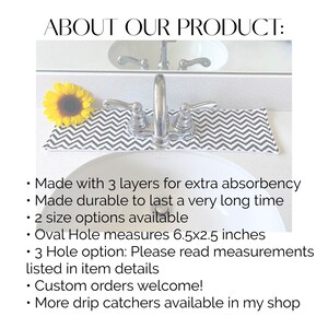 Faucet Splash Catcher / Faucet Drip Catcher / Bathroom Sink - Etsy