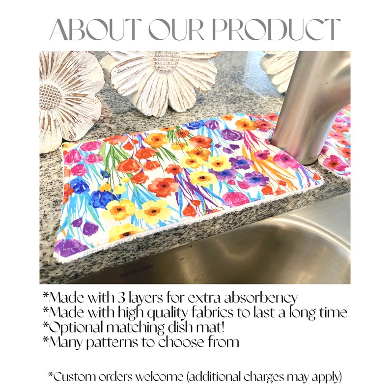 Faucet Splash Catcher / Faucet Drip Catcher / Kitchen Sink - Etsy