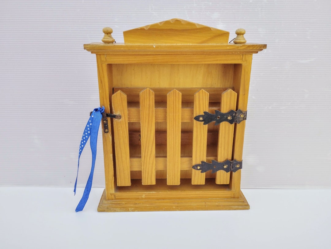 Vintage Key Box Wooden Key Box Box Storage Cabinet Key - Etsy
