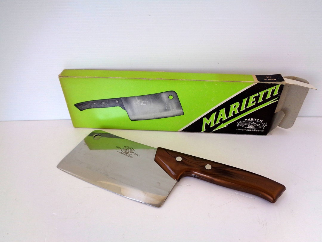 Italian Brand New Vintage Butchers Meat Cleaver Chopper Stainless Steel ...