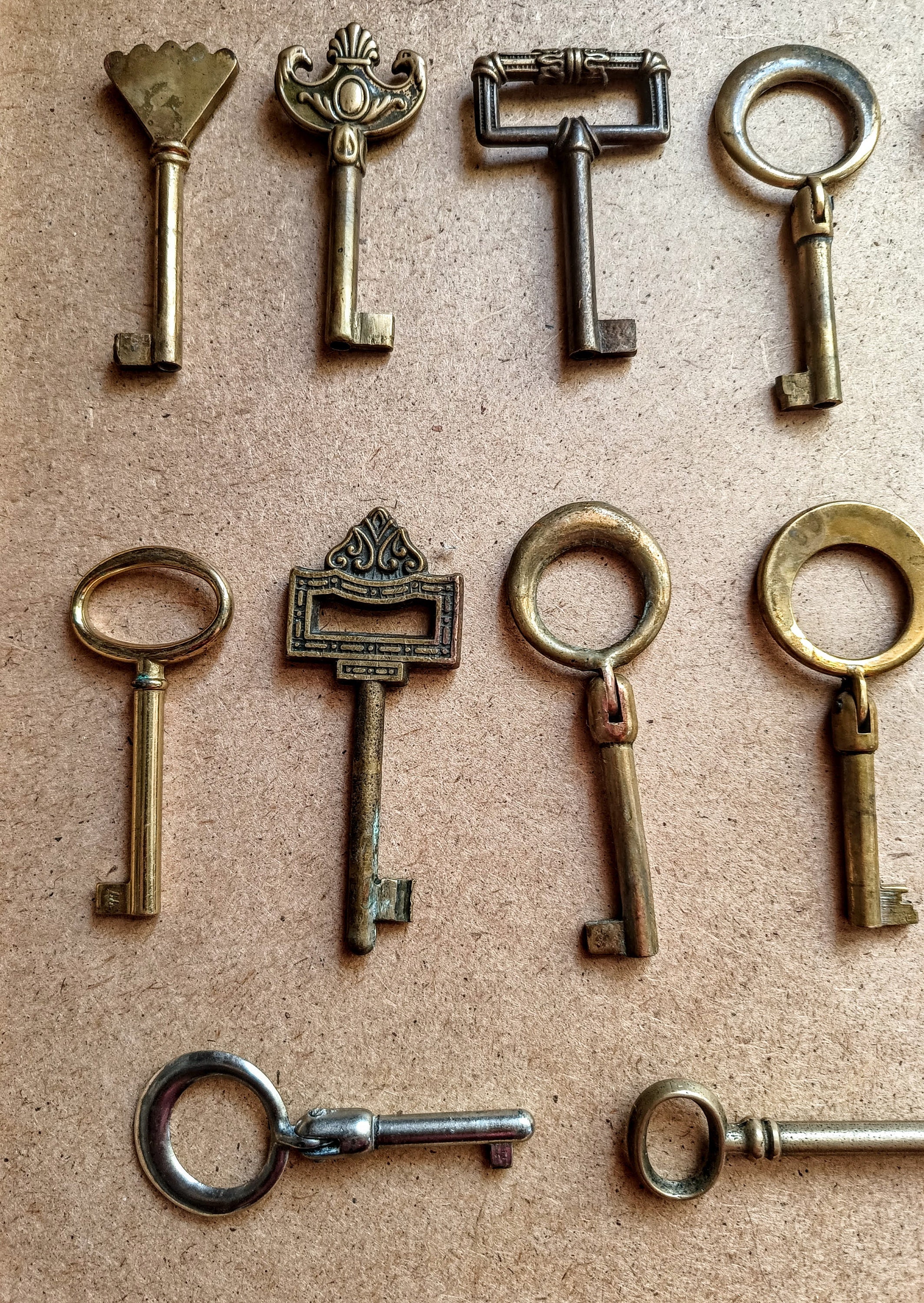 Vintage Italy Collectible Skeleton Folding Key, Ornate Authentic Brass ...