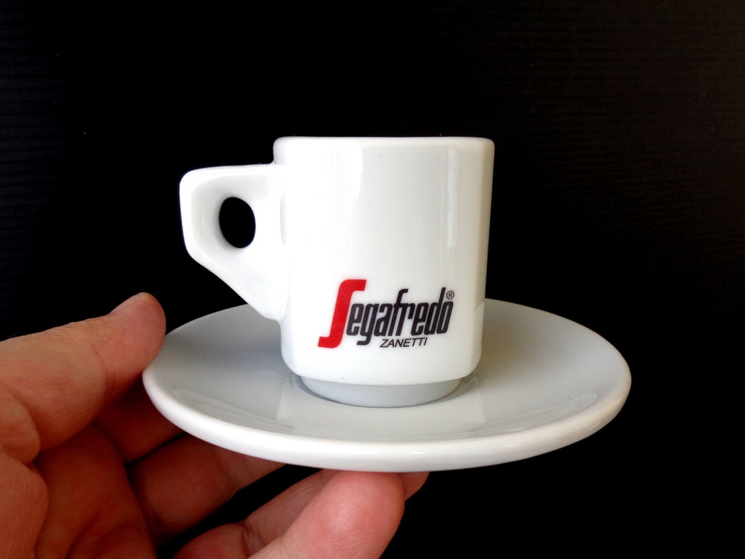 Vintage Collectible "segafredo" Classic Heavy White Porcelain Branded ...
