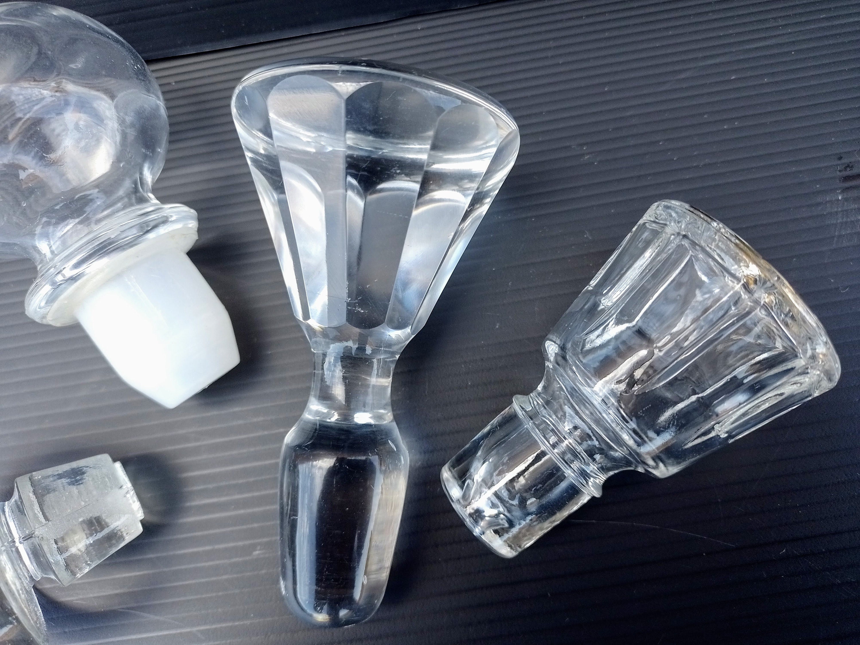 Italy Vintage Italian Decorative Glass Bottle Stoppers Glass Bottle ...