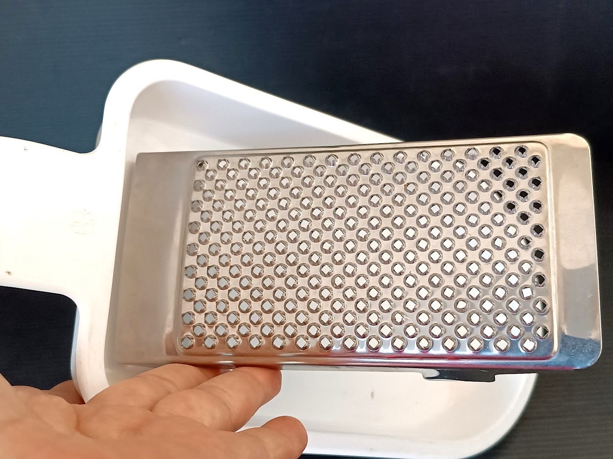 Italian Vintage Inox Cheese Grater for Parmesan. Cheese Holder Bowl ...