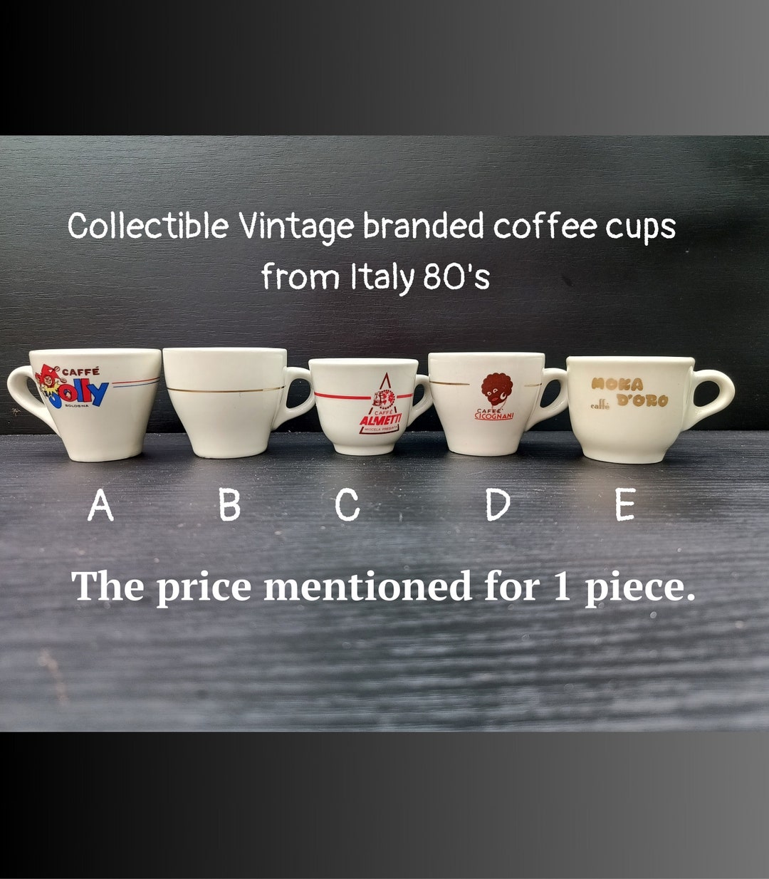 Collectible Vintage Classic Heavy Ivory White Porcelain Branded Coffee ...