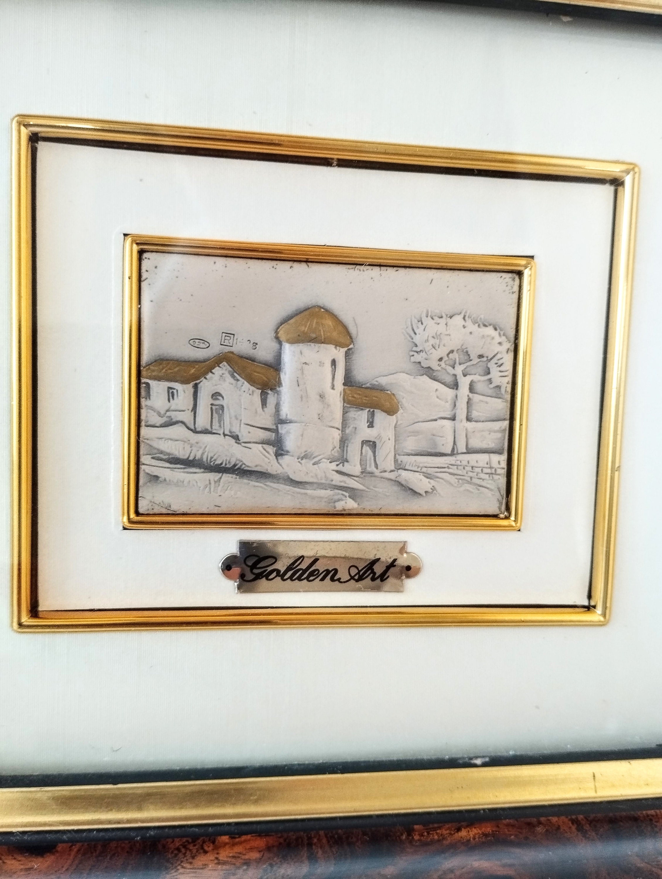 Italian Vintage Silver Relief Picture, Wall Hanging Silver Bas Relief ...