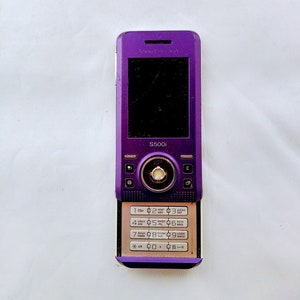 Collectible Sony Ericsson S500i slider cell phone in metallic | Etsy