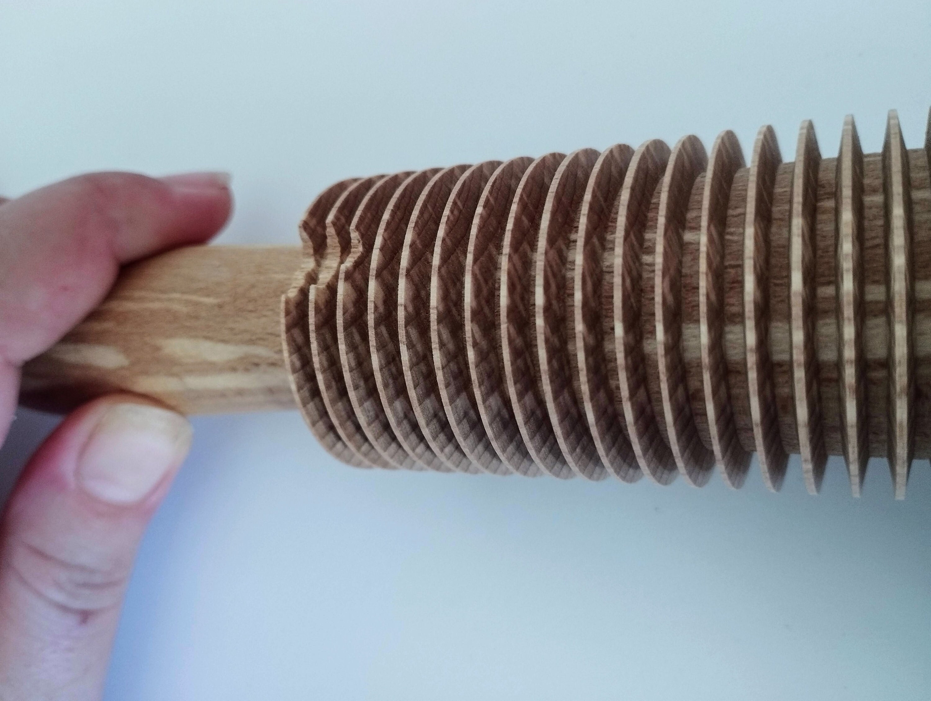 Italian Wood Roller Pin for Making Spaghettis. Pasta Making Tool ...